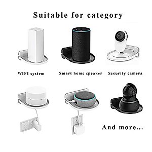 Wall Mount Holder for Google WiFi,Router Stand for Google Nest WiFi Router for Home Mesh WiFi System Support for Tenda Nova Linksys Velop TP-Link D-Link (White)