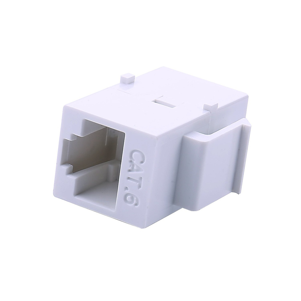 RJ45 Keystone Coupler - 20Pack iGreely Cat6 Cat5e Cat5 Compatible 8P8C Ethernet Network Jack Insert Snap in Adapter Connector Port Inline Coupler for Wall Plate Outlet Panel-White
