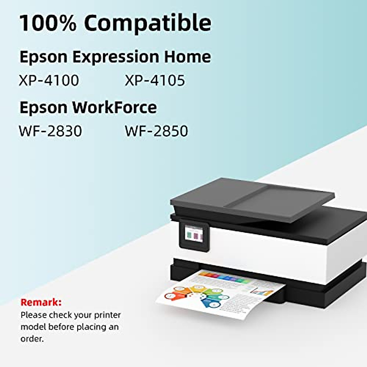 Remanufactured 212XL Ink Cartridges Combo Pack, High Yield,Replacement for Epson 212XL 212 XL,Work with Epson XP-4105, XP-4100, Workforce WF-2830, WF-2850,212XL Ink Cartridges for Epson Printer