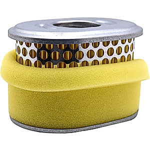 HQRP Filter Element Dual compatible with Honda 17210-ZE1-517/17210-ZE1-822/17210-ZE1-505/17210-ZE1-507 Replacement for Honda 5.5-6.5 HP Engines