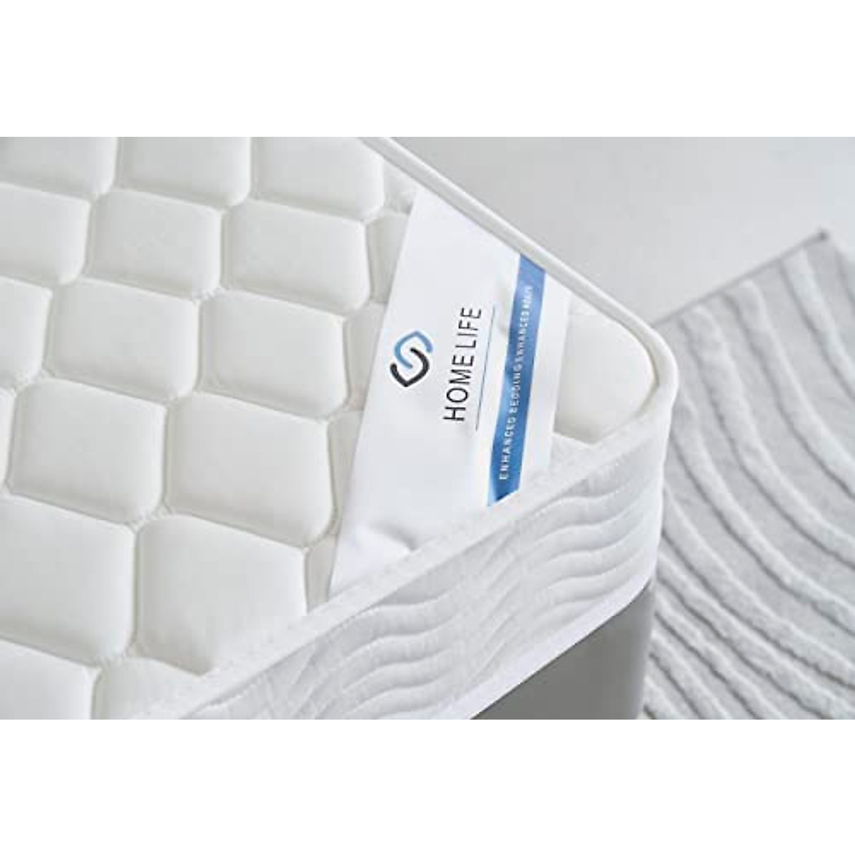 Full Size - 6 Inch Homelife Innerspring Hybrid Mattress with Comfort Foam Top Layer & Pocket Coil Springs - Rolled in a Box - Oliver & Smith