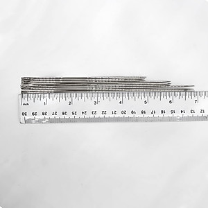 Medsuo 9pcs 4.9"/5.9"/6.9" Extra Long Darning Needles Sewing Needles Big Eye Hand Quilting Needles for Doll Making Webbing Carpet Leather Canvas Repair Stitching and Crafting Project