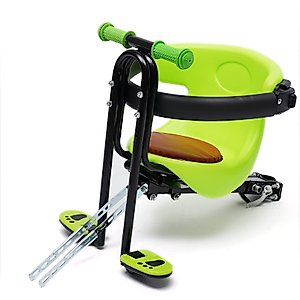 TFCFL Front Child Bike Seat Baby Chair with Nonslip Handrails, Full Fence Front Mount Baby Carrier Seat Bike Carrier Bicycle Seat for Kids Child Children Infant Toddler Max 30kg (A)