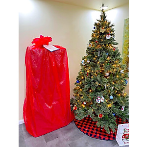 Iconikal Giant, Jumbo Bike Size Gift Bag, Wrap, Red, 96 x 60-Inches