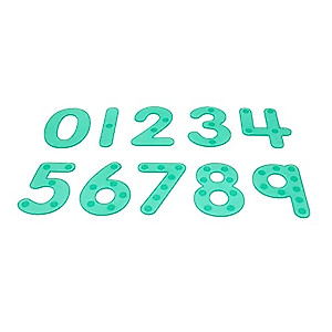 TickiT SiliShapes Dot Numbers - Set of 10 - Transparent Silicone Numbers with Corresponding Dots to Count - Teach Numbers, Counting and Subitizing