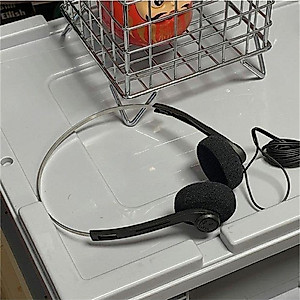 Retro Over-Ear Headphone,Walkman Headphone Vintage Feelings Underwire Headphone Hi-Fi Stereo Black Orange Ear Pad Headphone(Orange)