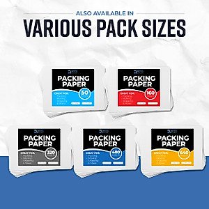 Packing Paper Sheets for Moving - 15lb - 480 Sheets of Newsprint Paper - Must Have in Your Moving Supplies - 27" x 17" - Made in USA