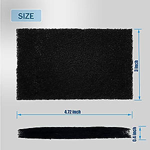 12-Pack Universal Stick-on Trash Can Odor Absorbing Filters, Activated Charcoal Purifying Deodorizer for Trash Cans, Compost Buckets, Countertop and Recycle Bins (Rectangle)