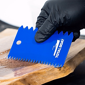 TotalBoat Flexible Resin Spreaders Set - Reusable Scrapers for Epoxy, Fillers, Putty, Caulk, Spackling Paste, Polyester Resin and Adhesives