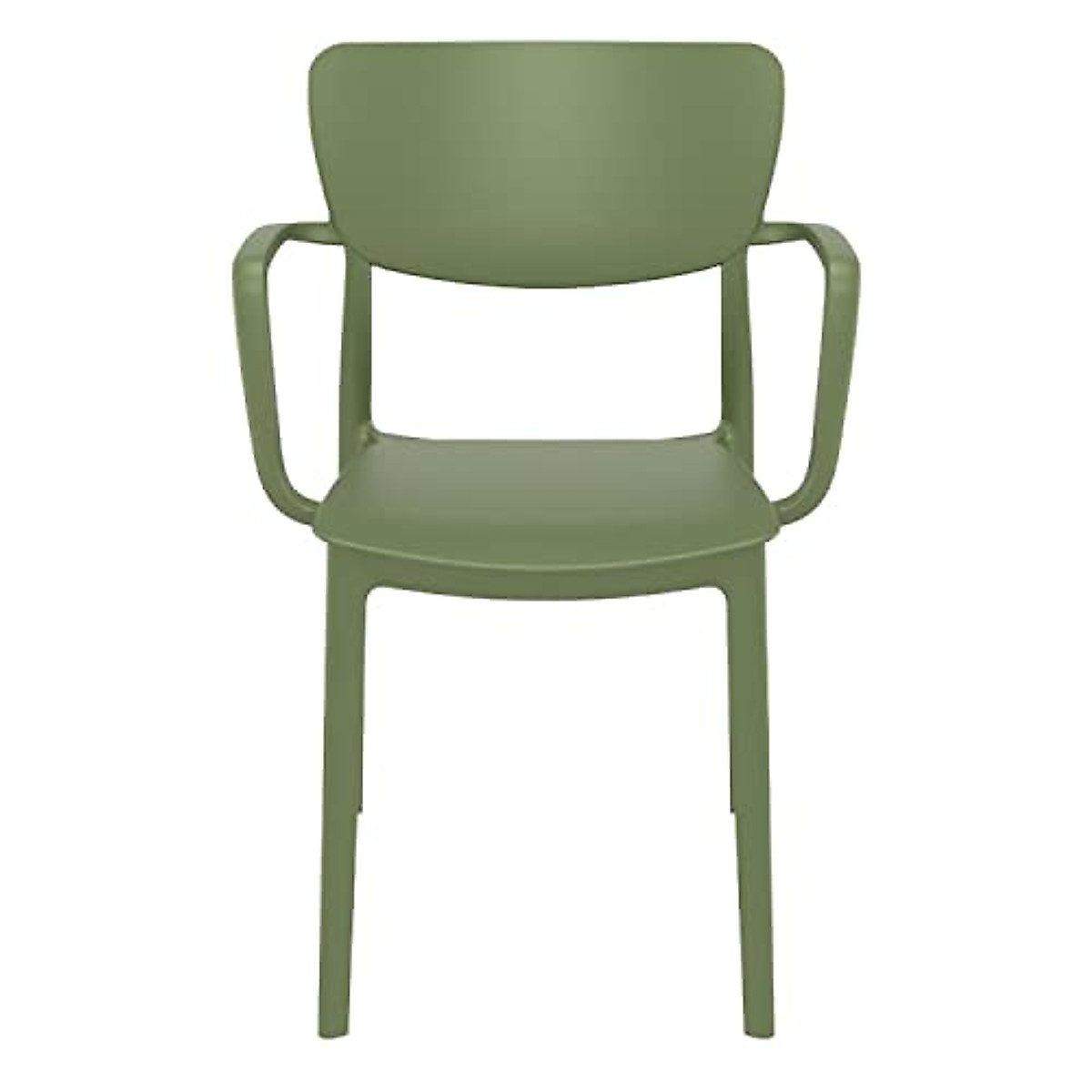 Siesta Lisa Outdoor Set of 2 Dining Arm Chair Olive Green ISP126-OLG