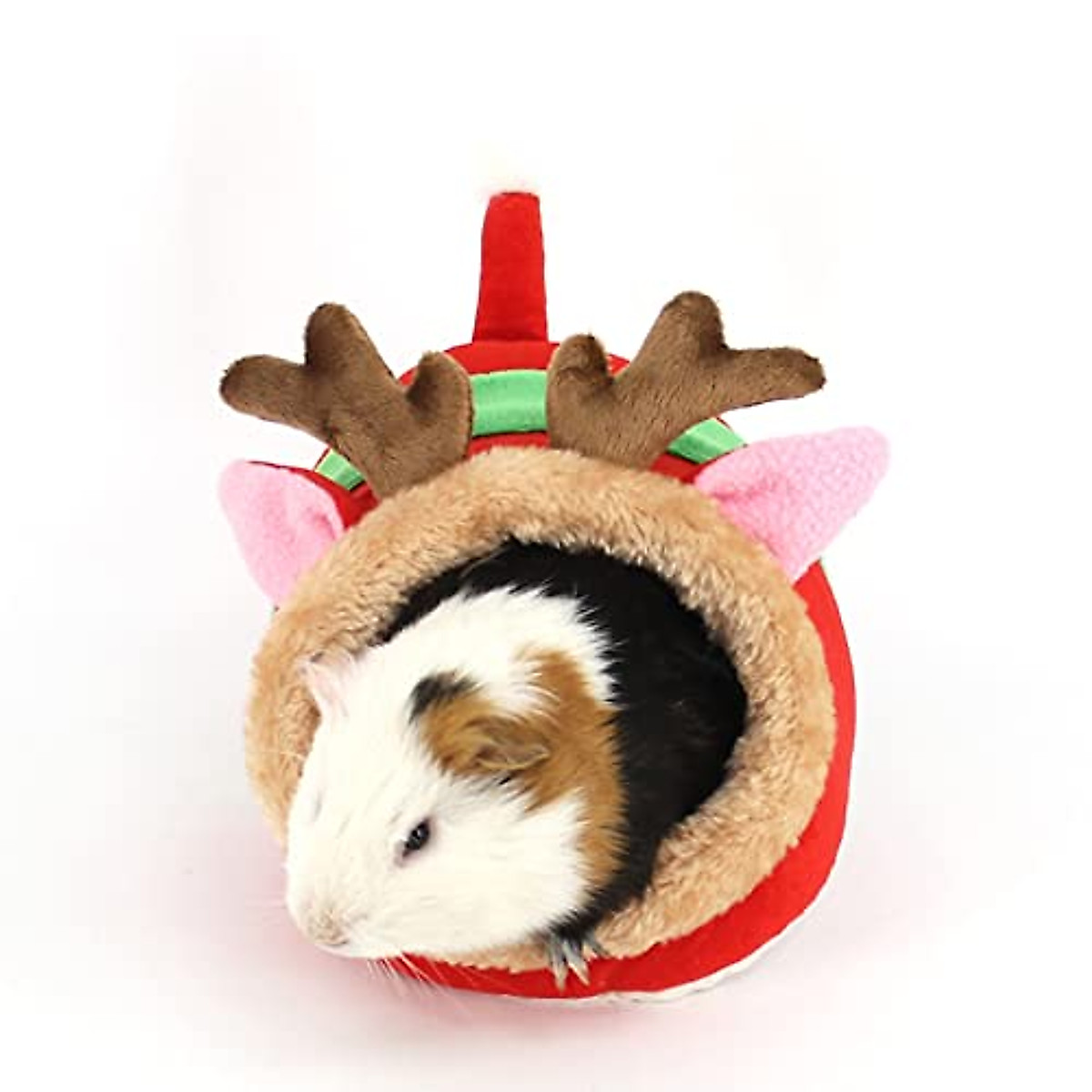 elegantstunning Pet Mini Cotton Nest,Cute Animal Shape Winter Warm Bed House Pet Accessories for Hamster Rabbit Guinea Pig L