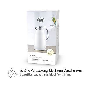 ALFI Skyline Thermos Flask, 1 Litre, Matte Stainless Steel