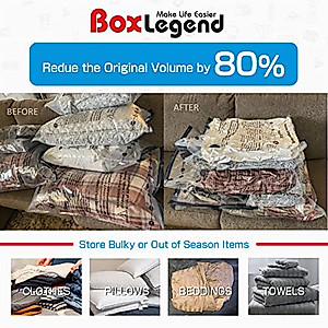 Vacuum Storage Bags 12-Pack (3 Jumbo, 3 Large, 3 Medium, 3 Small) Vacuum Sealer Bags for Bedding, Compression Space Bags for Comforters & Blankets, Space Saver Bags Clothing Storage Premium Thicker…