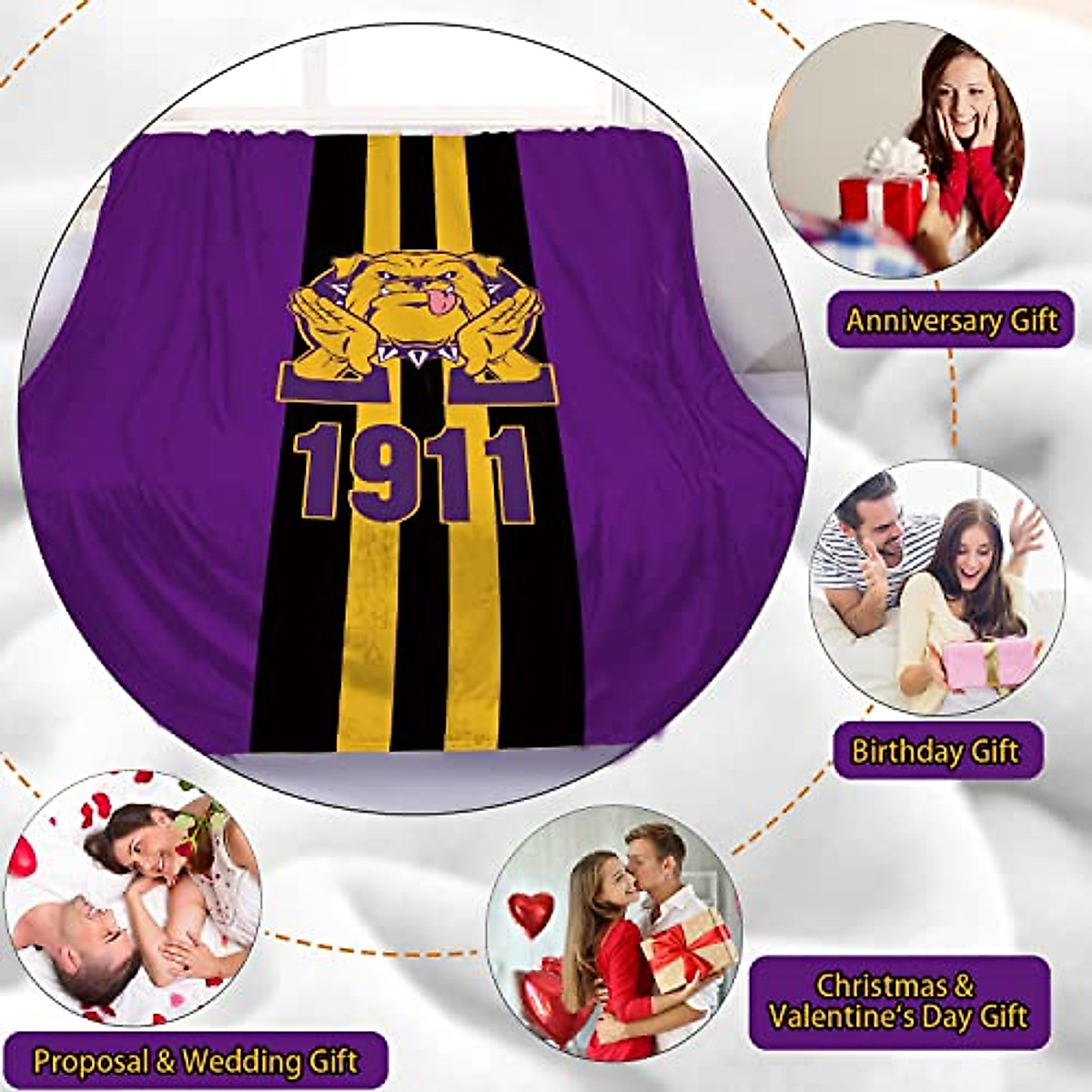 Fraternity Gifts for Men Blanket, Throw Blanket 60x50 in Super Soft Cozy Plush Blanket Comfort Blanket Flannel Fleece Blanket for Bed Sofa Living Room Outdoor Birthday Anniversary Graduation