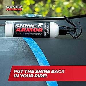 SHINE ARMOR Synthetic Engine Oil Treatment, Car Interior Cleaner & Leather Cleaner