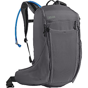 CamelBak Women's Shasta Hike Hydration Pack - Integrated Rain Cover , Castlerock Grey/Lake Blue, 100 oz