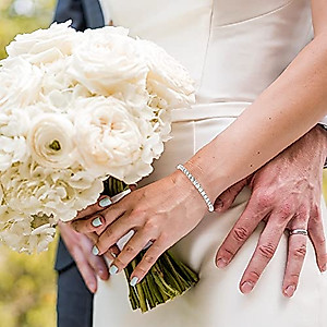 Beyond Brilliance 1.00 Carat Round Natural Diamond Tennis Bracelets for Women | Sterling Silver Bracelet | Fine Jewelry for Her | Timeless Design | Gift Box Included