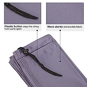HOMEST 2 Pack Extra Large Travel Laundry Bag [28''x40''] Machine Washable Sturdy Rip-Stop Material Drawstring Closure, Grey