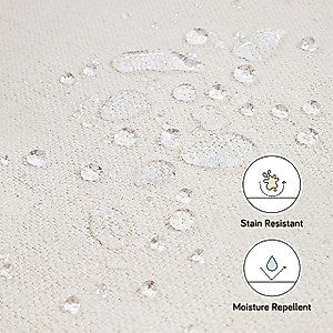 Babyletto Nami Electronic Power Recliner & Swivel Glider with USB Port in Performance Cream Eco-Weave with Light Wood Base,Water Repellent & Stain Resistant,Greenguard Gold and CertiPUR-US Certified