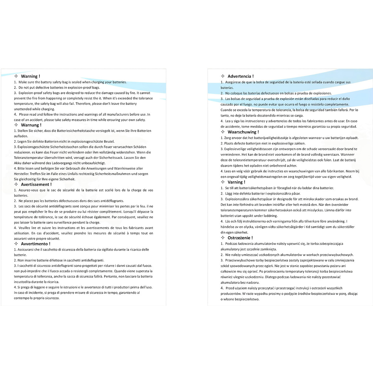 Zeee Lipo Safe Bag Battery Fireproof Bag Large Capacity Storage Guard Battery Safe Pouch for Storage Charging - 10 Cell Adjustable Battery Safe Bag(10.6x6.7x6.7in)