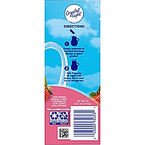 Crystal Light Sugar-Free Strawberry Kiwi Low Calories Powdered Drink Mix 72 Count Pitcher Packets