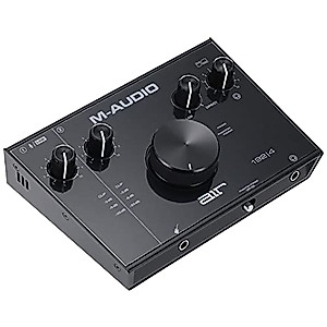 M-Audio AIR 192x4 USB C Audio Interface for Recording, Podcasting, Streaming with Studio Quality Sound, 1 XLR in and Music Production Software