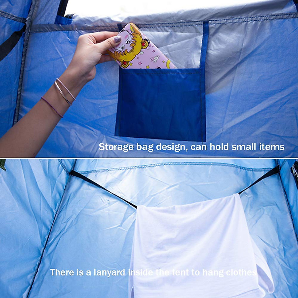 YZKJ Outdoor Privacy Tent for Camping,Changing Tent Portable, Privacy Tent for Toilet,Changing Room Tent Pop Up,Camouflage Outdoor Shower Tents(47 * 47 * 74.8")