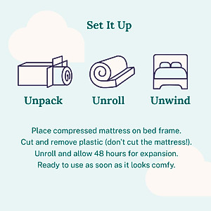 Sleep Innovations Marley 12 Inch Cooling Gel Memory Foam Mattress, King Size, Bed in a Box, Medium Firm Support