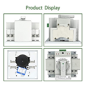 110V 63A Automatic Transfer Switch Dual Power Generator Changeover Switch Self Cast Conversion (2P)