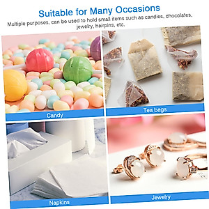 DOITOOL 2pcs Tea Bag Box Acrylic Sundries Containers Coffee Bag Box Acrylic Storage Box Storage Organizer Box Tea Containers Clear Candy Bags Square Coffee Bag Box Acrylic Containers Food