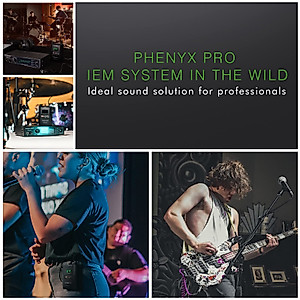 Phenyx Pro PTM-10 in Ear Monitor System in 900MHz Band Bundle with Compatible PTM-10 Bodypack Receiver