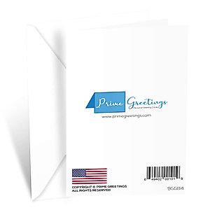 Prime Greetings Son Birthday Card, Made in America, Eco-Friendly, Thick Card Stock with Premium Envelope 5in x 7.75in, Packaged in Protective Mailer