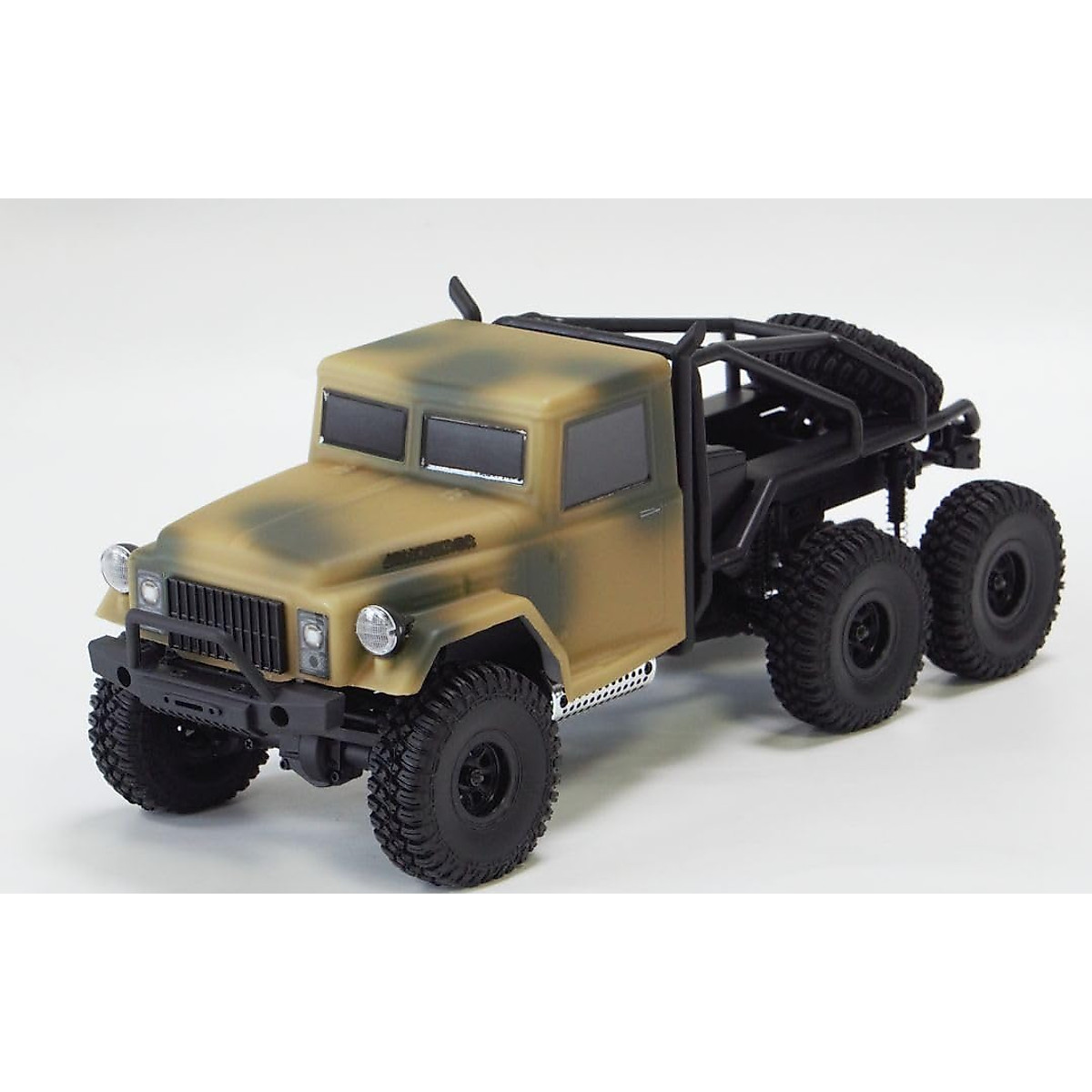 HobbyPlus HBP CR18 Conqueror 6X6 Full Lock 4WD 1/18 Rock Crawler with 2.4Ghz 4CH RC Transmitter & Lipo Battery - RTR RC Toy Vehicle (RC Cars, RC Truck, RC Crawler) for Adults (HELIDIRECT) (Camo)