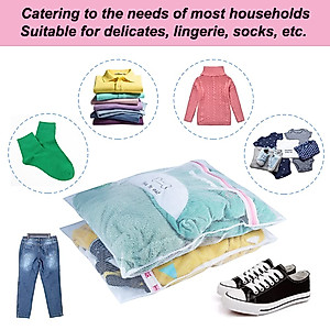 Vivifying Mesh Laundry Bags, 4pcs Laundry Bags Mesh Wash Bags with Zipper for Washing Machine, Delicates, Lingerie, Socks, Shoes and Toys