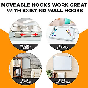 Small White Board Dry Erase - 12x16 Whiteboard for Wall, Double Sided Whiteboard, Small Dry Erase Board for Wall, White Board Dry Erase for Wall, White Boards for Students, Magnetic Whiteboard