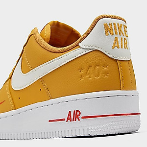 Nike AIR Force 1 '07 SE Women's Sohes (Yellow Ochre/Sail-White/Team Orange, Numeric_11_Point_5)