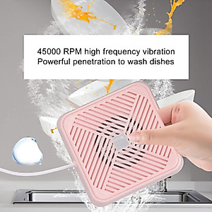 JTLB Portable Washing Machine,Mini Dishwasher,Sound Vibration Electrolytic Water Purification Ip67 Waterproof Portable USB Dishwasher ()
