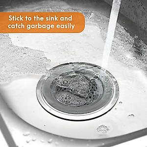Kitchen Sink Drain Strainer 2 Pack Silicone Sink Stopper for Kitchen Sink with Stainless Steel Edge 4.5'' Diameter Rim