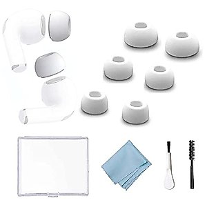 Replacement Ear Tips Ear Hooks for AirPods Pro Silicon Ear Buds Tips with Portable Storage Box Fit in The Charging Case (L+M+S)