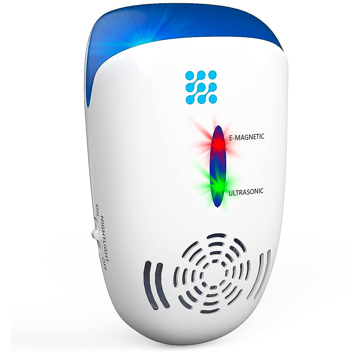 REKORI 1-Pack Effective Ultrasonic Pest Repeller - Wall Plug-in Electromagnetic + Ionic - Ant Fly Mosquito Mouse Rats Roach Repellent Indoor - Cockroach Control Safe Quiet Device - Up to 1500 Sq.Ft