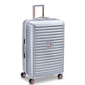 DELSEY PARIS Cruise 3.0 Hardside Expandable Luggage with Spinner Wheels, Platinum, Checked-Large 28 Inch