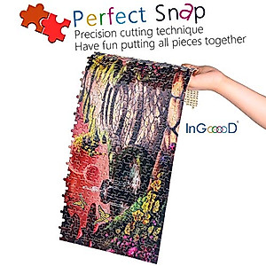 Ingooood- Jigsaw Puzzle 1000 Pieces for Adult- Fantasy Series- Magic House_IG-0585 Entertainment Wooden Puzzles Toys