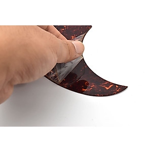 Vencetmat Acoustic Guitar Pickguard fit for Martin 000,OM18,28 Models, Travel Guitars, Right Handed, Tortoise - Flame Brown