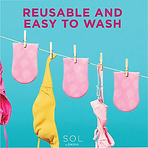 SOL by Jergens Self Tanner Applicator Mitt, Flawless, Streak-free Tanning Blender Glove, Sunless Tanning, Reusable Tanning Mitt Protects Hands, All Skin Tone