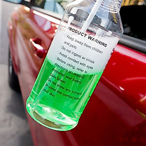 Youngever 4 Pack Empty Spray Bottles, 16 Ounce Spray Bottles for Cleaning Solutions, All - Purpose with Clear Finish, Pressurized Sprayer, Adjustable Nozzle, Printed Measurements and Checkbox