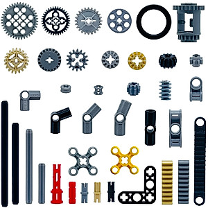 TACYILLU 162 Pcs Building Blocks Parts Gear and Axle Set Connectors Axle Liftarm Pins Accessories Brick Sets Toys Tight Fit with Major Brands…
