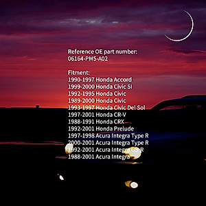 TPS Throttle Position Sensor Accelerator Switch for 1990-1997 Honda Accord 1989-2000 Honda Civic 1997-2001 Honda CR-V 1992-2001 Honda Prelude Replace OE 06164-PM5-A02