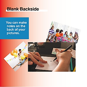 HARTWII 220 Sheets Inkjet Glossy Thin Paper 8.5x11 inch 30lb 120gsm A4 Letter Size For Brochure Printing, Custom Chip Bag Party Favors, Suitable for All Dye Ink HP001