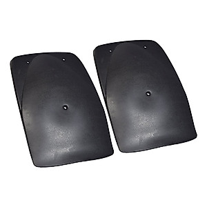 AlveyTech Rear Fender Set for 150cc - 250cc Go-Karts (Set of 2) - Replacement Set for Coleman, TaoTao, Kandi, Massimo Go Kart Fender, Back Tire Guard Parts, Utility Plastic Trailer Fenders