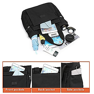 Women's Handbags Shoulder Bags Ladies Casual Top Handle Handbag Shopper Tote Purse Black